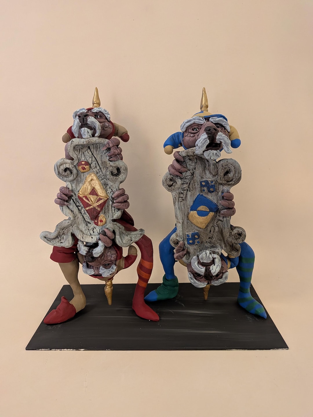 Four Guards. Handmade Polymer Clay Action Figure. Unique Collectible ...