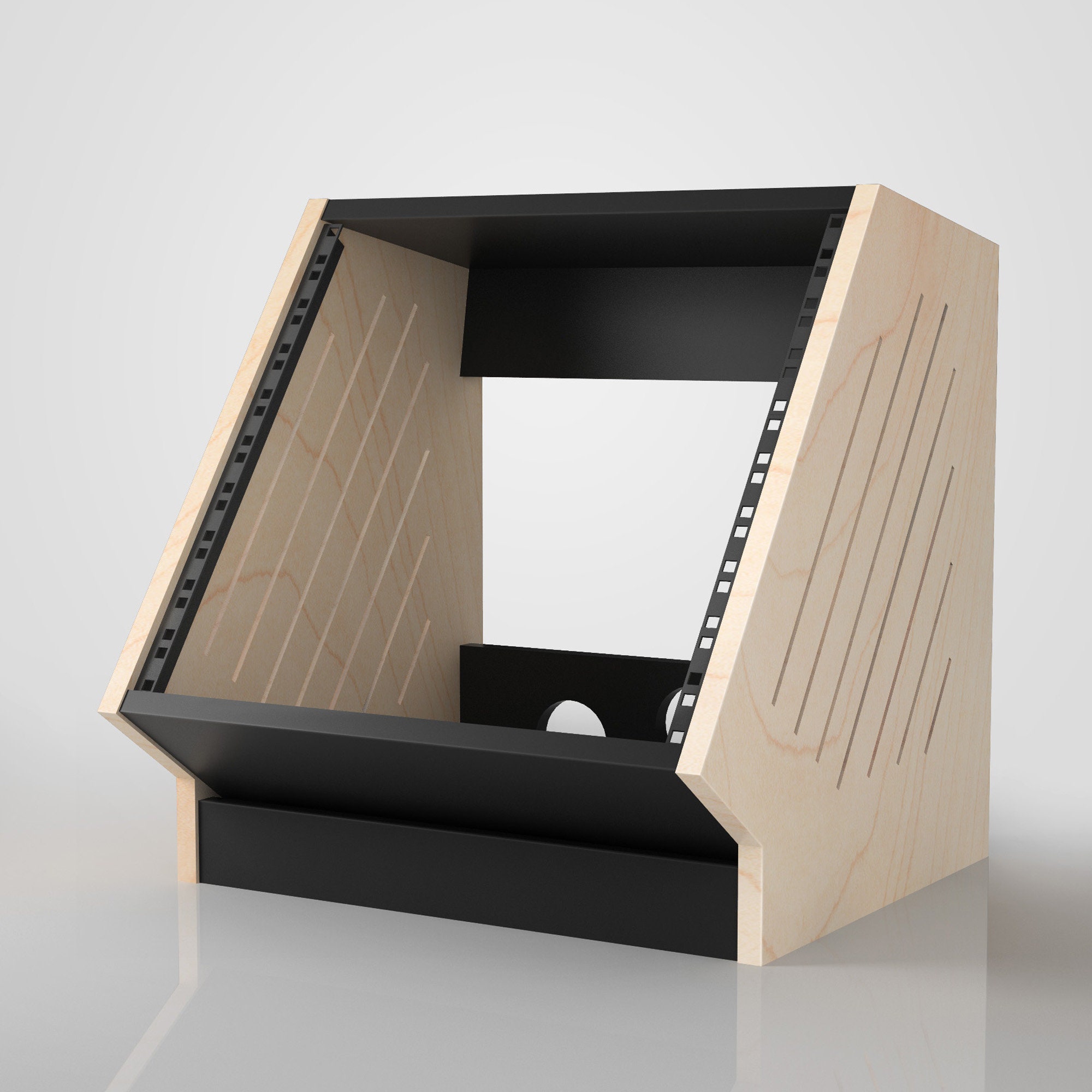 Vented Rake Rack - 10U - Etsy Canada