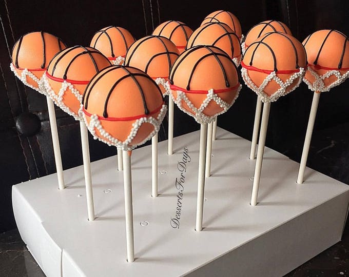 1dz. Basketball Cakepops. Sports Theme Party. Basketball Desserts ...