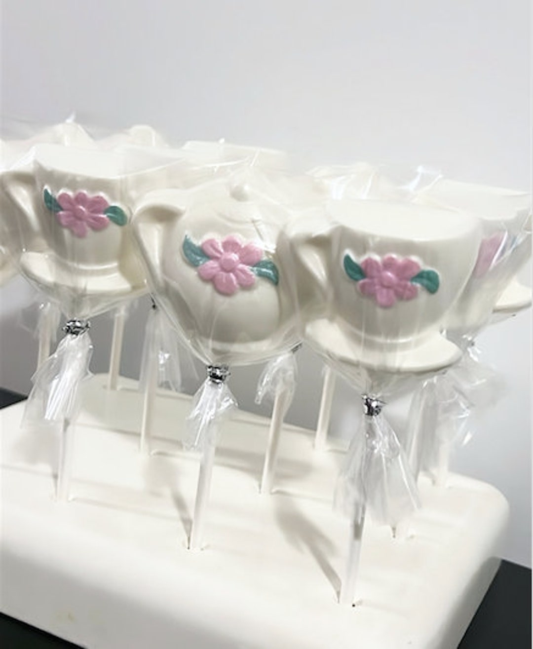 Tea Party Themed Chocolate Lollipops. Teacup Lollipops. Teapot ...