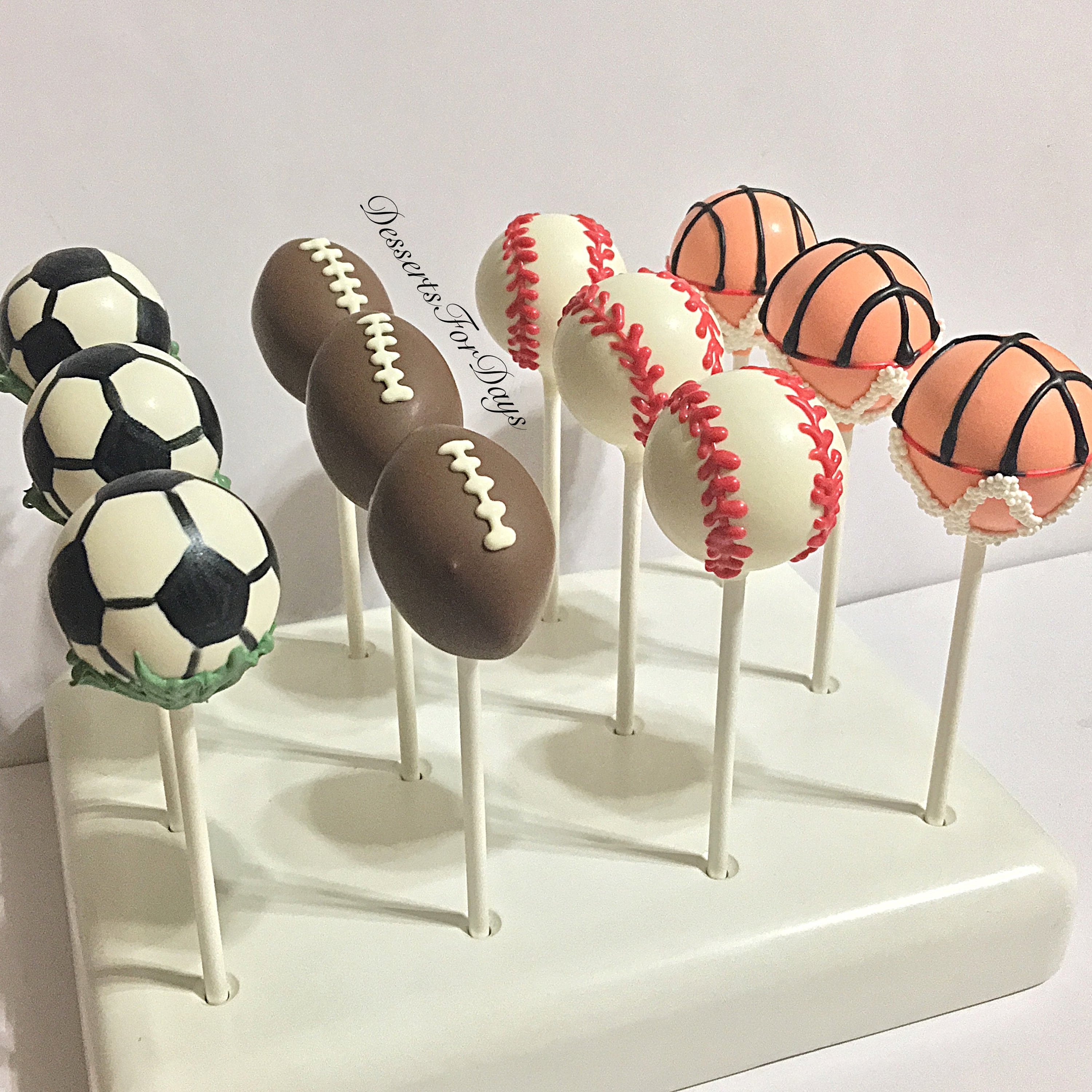 1dz. Sports Theme Cake Pops. Basketball Cake Pops. Soccer Cake | Etsy