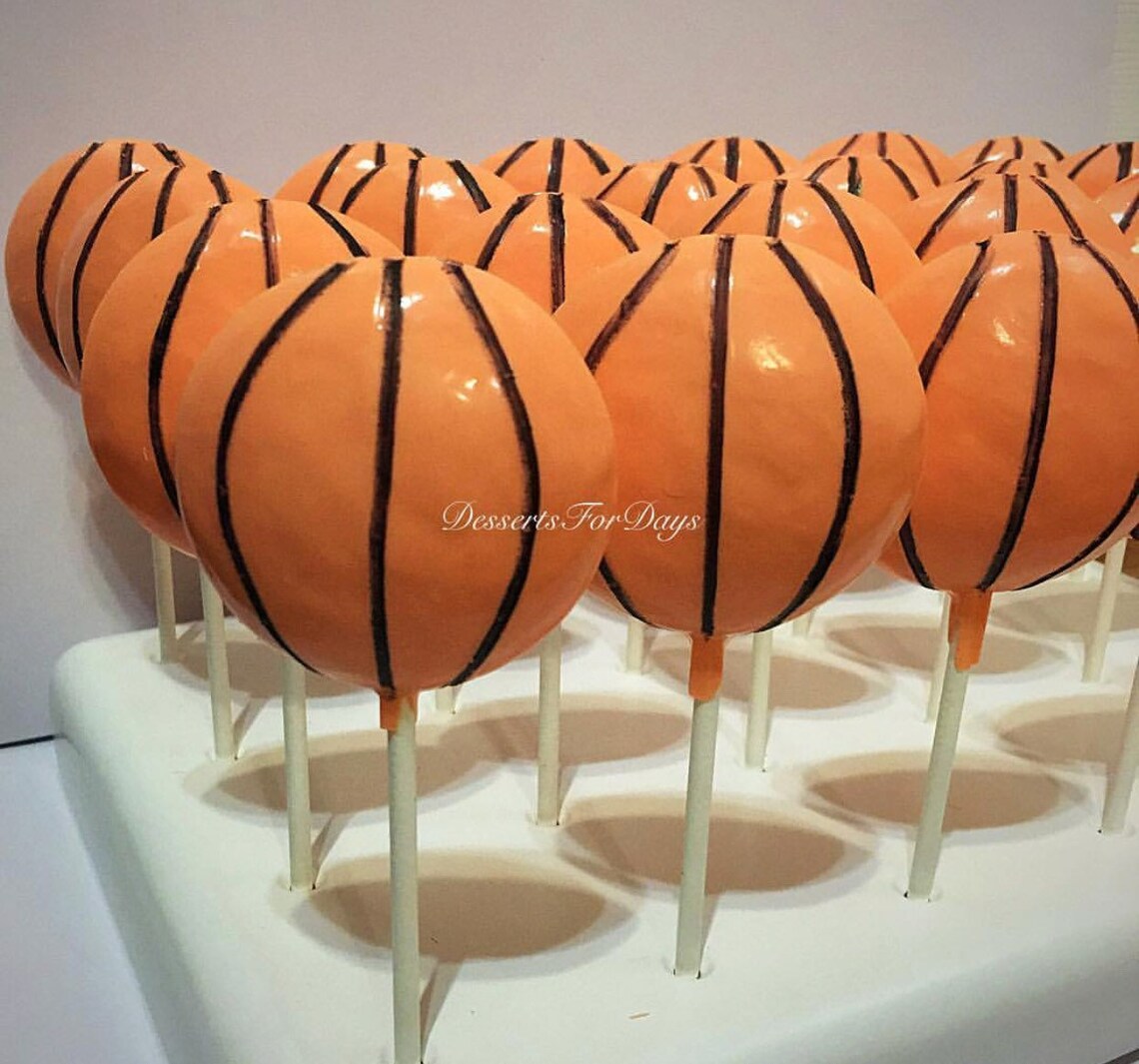 1dz. Basketball Chocolate Lollipops. Sports Themed Party. - Etsy