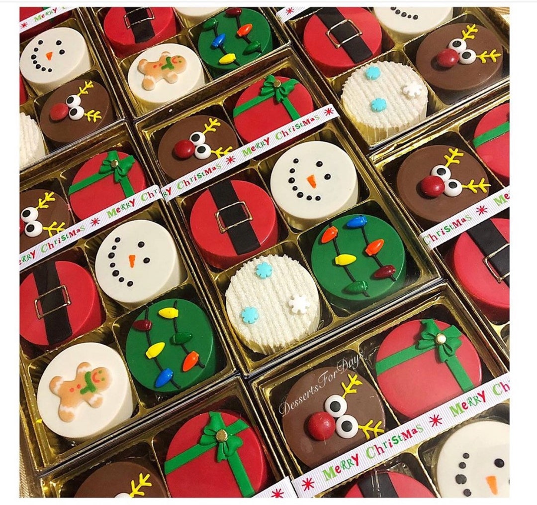Half Dozen Christmas Oreo Gift Box. Christmas Gift. Christmas Chocolate ...
