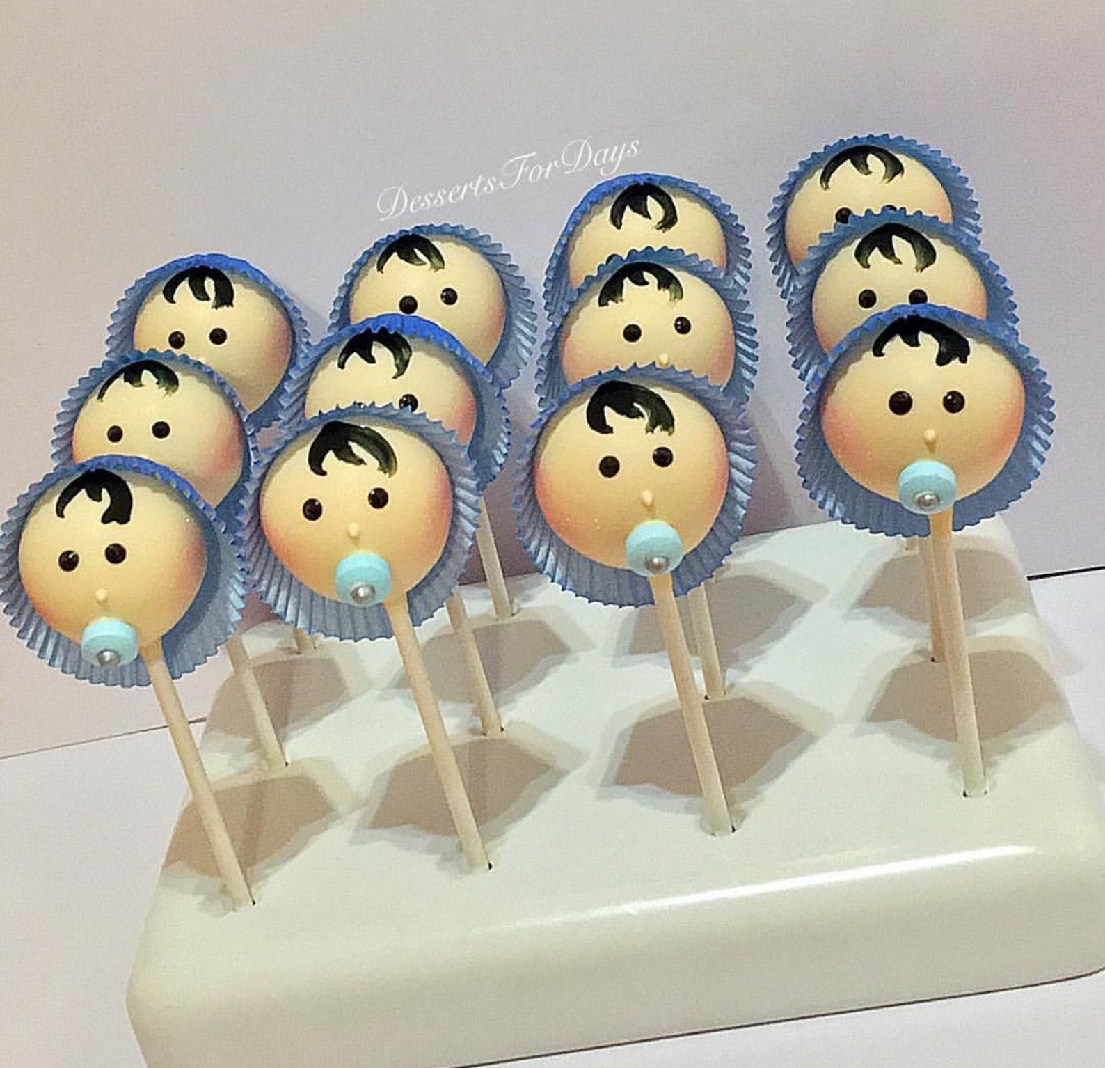 1 Dz. Baby Boy Cake Pops. Baby Shower. Gender Reveal. Baby - Etsy