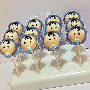1 Dz. Baby Boy Cake Pops. Baby Shower. Gender Reveal. Baby Girl. Baby ...