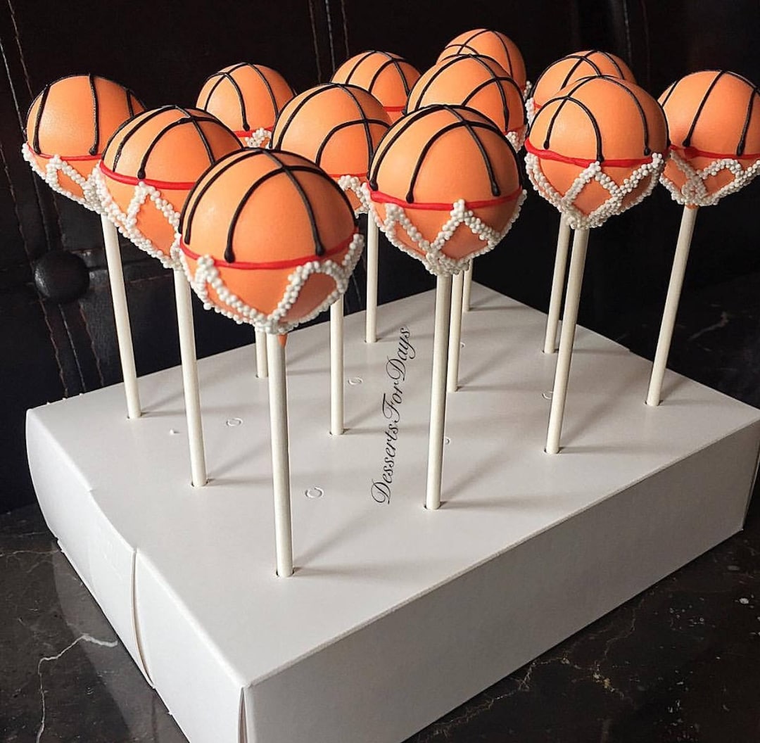 1dz. Basketball Cakepops. Sports Theme Party. Basketball Desserts ...