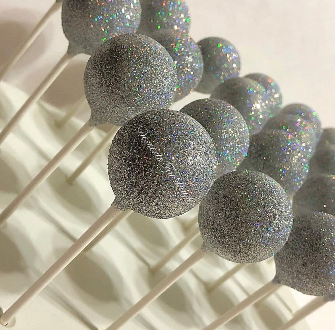 Glitter Cake Pops. Disco Cake Pops.glitter Party.glitz and Glamour ...