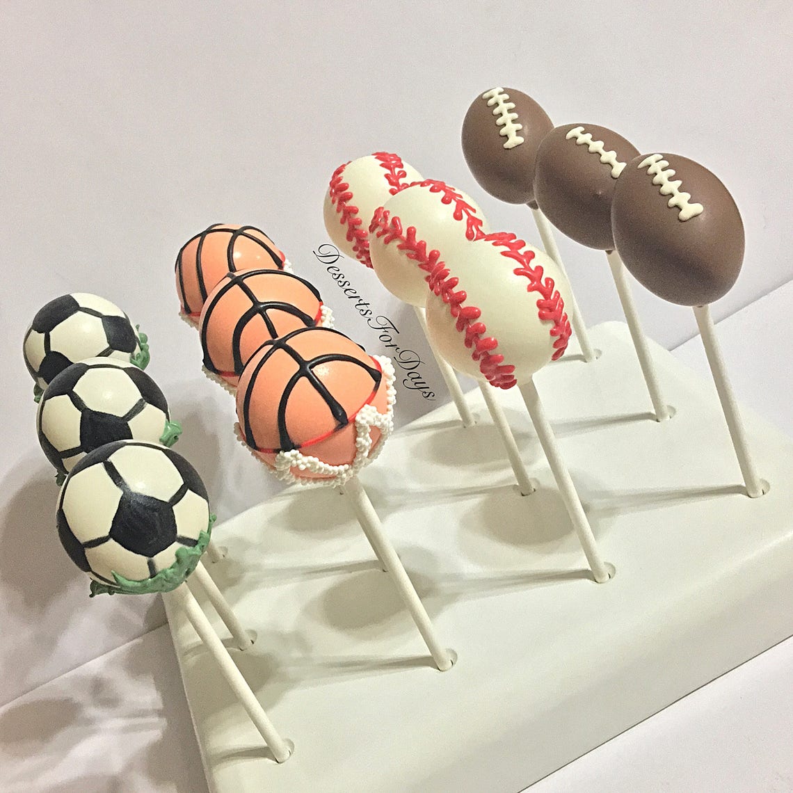 1dz. Sports Theme Cake Pops. Basketball Cake Pops. Soccer Cake | Etsy