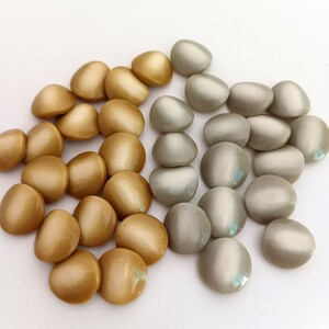 32 Small Buttons 15mm Mustard Sage Green, Dress Buttons, Made in Italy ...