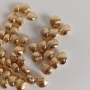 24 Gold Tone Metal Buttons, Dress Buttons 15mm, Made in Italy High ...