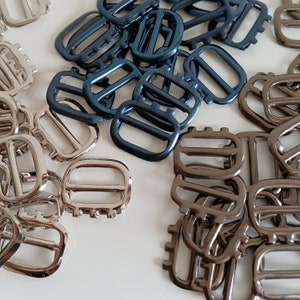 25 Metal Vest Buckles With Loop, Waistcoat Buckles Made in Italy - Etsy