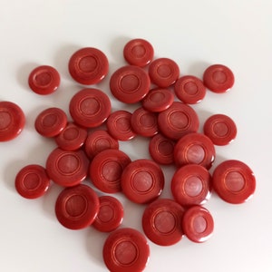 Brick Red Marbled Buttons, Jacket Dress Buttons, Made in Italy High ...