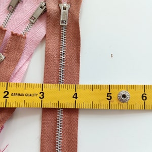 70s Ten Metal Zippers 18cm 7"3/32, Dress Skirt Trousers Zippers Made in ...