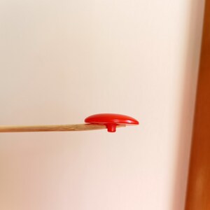 60s 70s Red Orange Buttons, Jacket Dress Shirt Baby Buttons, Made in ...