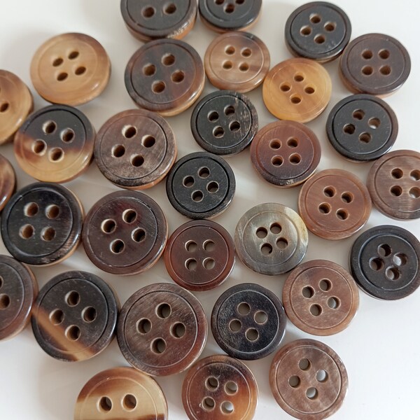 Brown Coat Buttons - Etsy