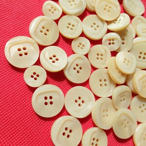 Shiny Cream Buttons, Jacket Dress Buttons, Made in Italy High Fashion ...