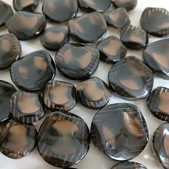 Vintage Clear Black Bronze Buttons Coat Jacket Dress Buttons - Etsy