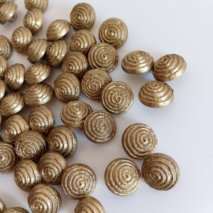 36 Gold Plastic Dome Buttons 15mm, Dress Buttons Made in Italy - Etsy