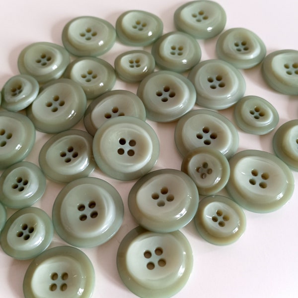 Green Buttons - Etsy