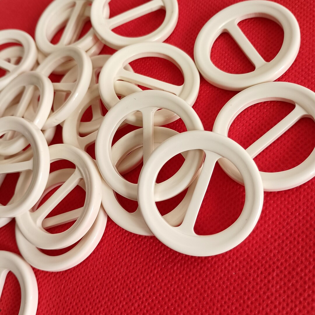 70s 80s Ten White Small Buckles, Dress Buckle, Made in Italy Belt ...
