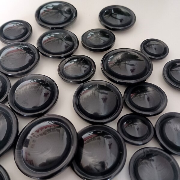 Black Coat Buttons - Etsy