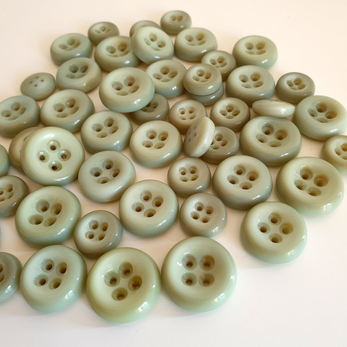 60s 70s Pale Green Buttons Coat Jacket Dress Buttons Made in - Etsy