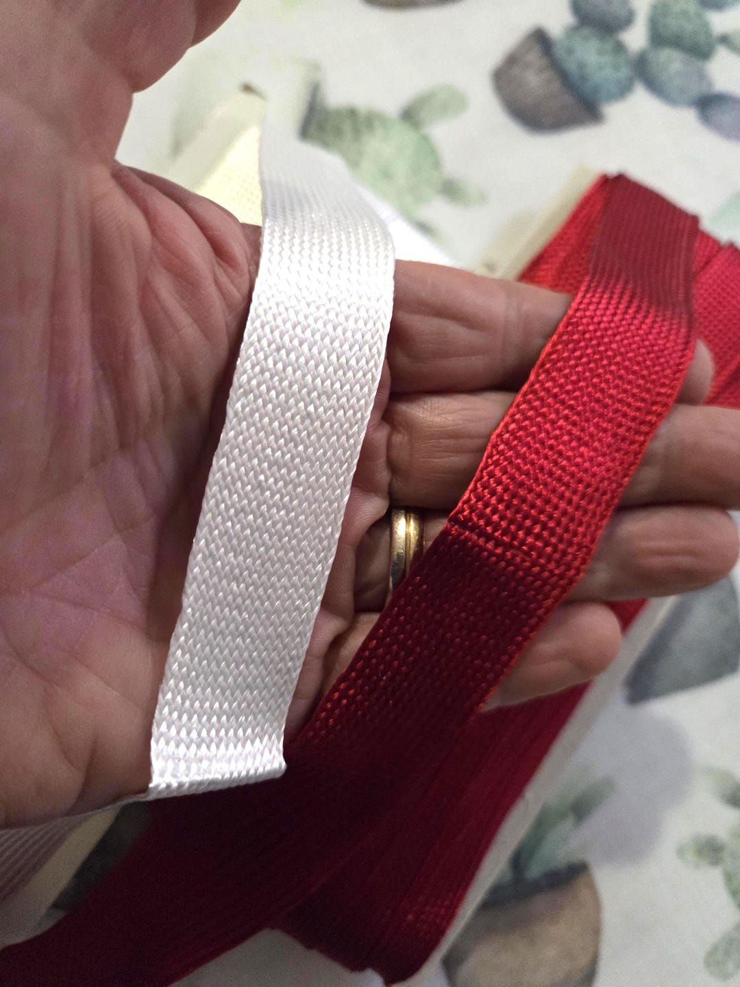 Vintage Viscose Braid Tape 22mm: Red & White, 20 Meters - Etsy