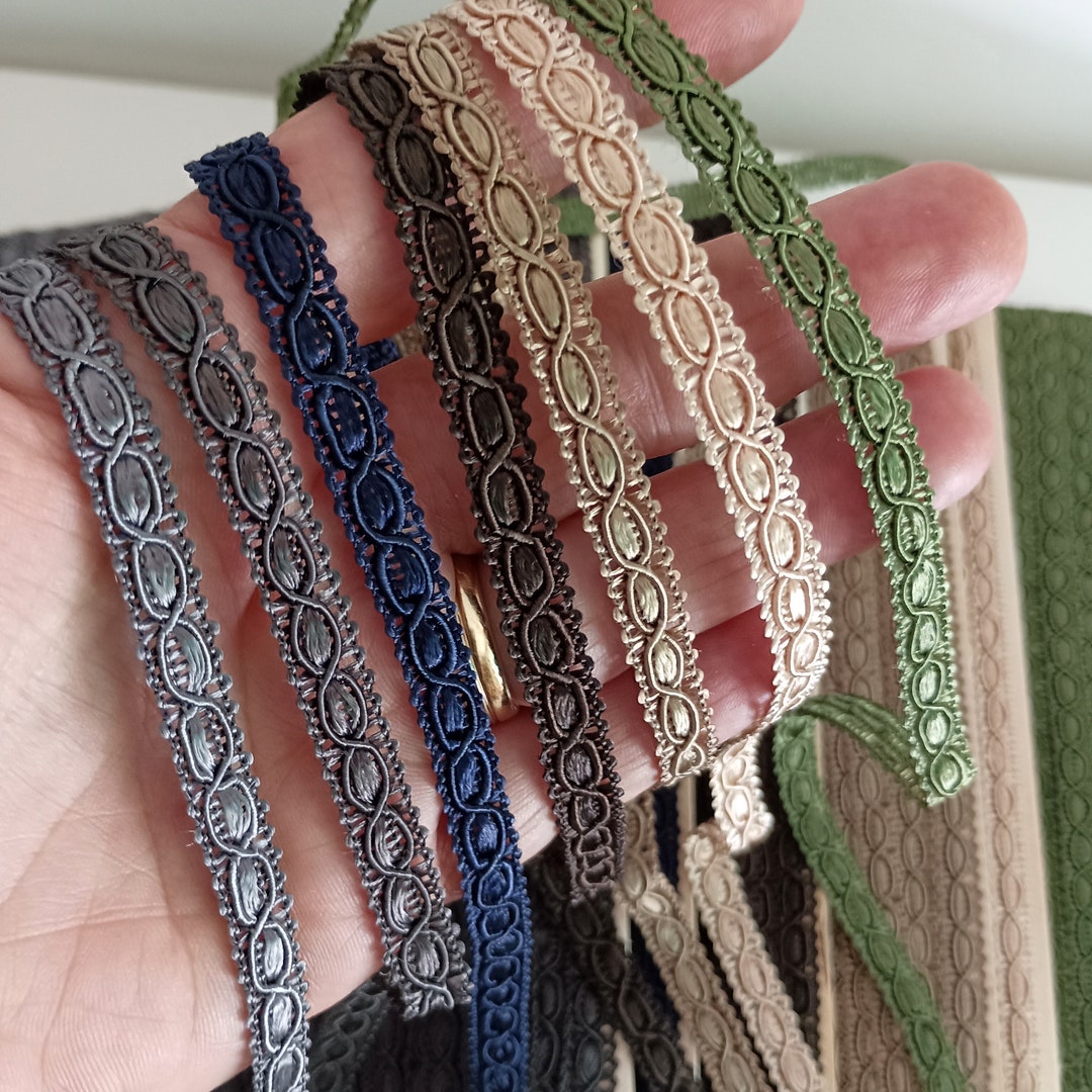 70s Braided Trim Viscose 20 Meters, Made in Italy Passementerie ...