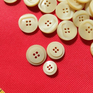 Shiny Cream Buttons, Jacket Dress Buttons, Made in Italy High Fashion ...