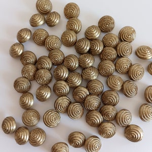36 Gold Plastic Dome Buttons 15mm, Dress Buttons Made in Italy - Etsy