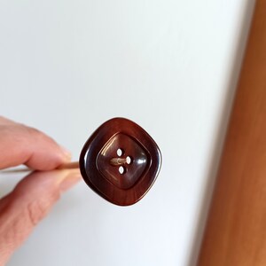 Brown Shaded Buttons Square Shaped, Coat Jacket Dress Buttons, Made in ...