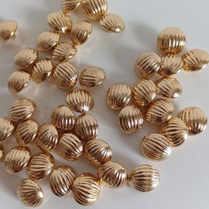 24 Gold Tone Metal Buttons, Dress Buttons 15mm, Made in Italy High ...