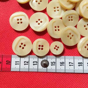 Shiny Cream Buttons, Jacket Dress Buttons, Made in Italy High Fashion ...