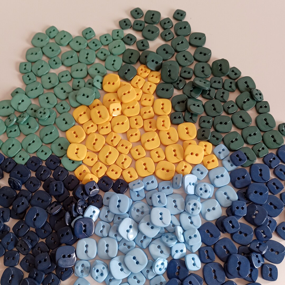 Small Square Buttons, Dress Shirt Baby Doll Buttons Made in Italy - Etsy