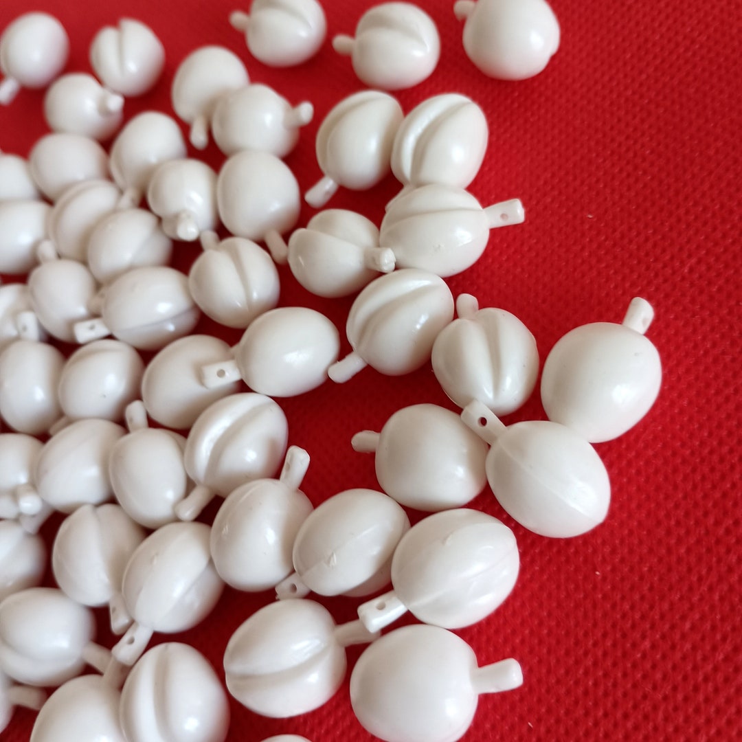 60s 70s 35 White Resin Plastic Apricot Peach Apple Cherry Fruit Made in ...