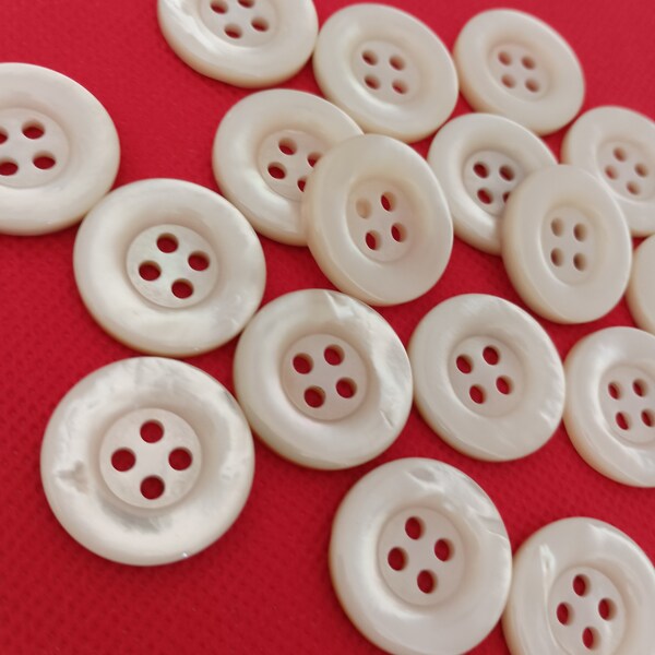 Mother of Pearl Button Large - Etsy