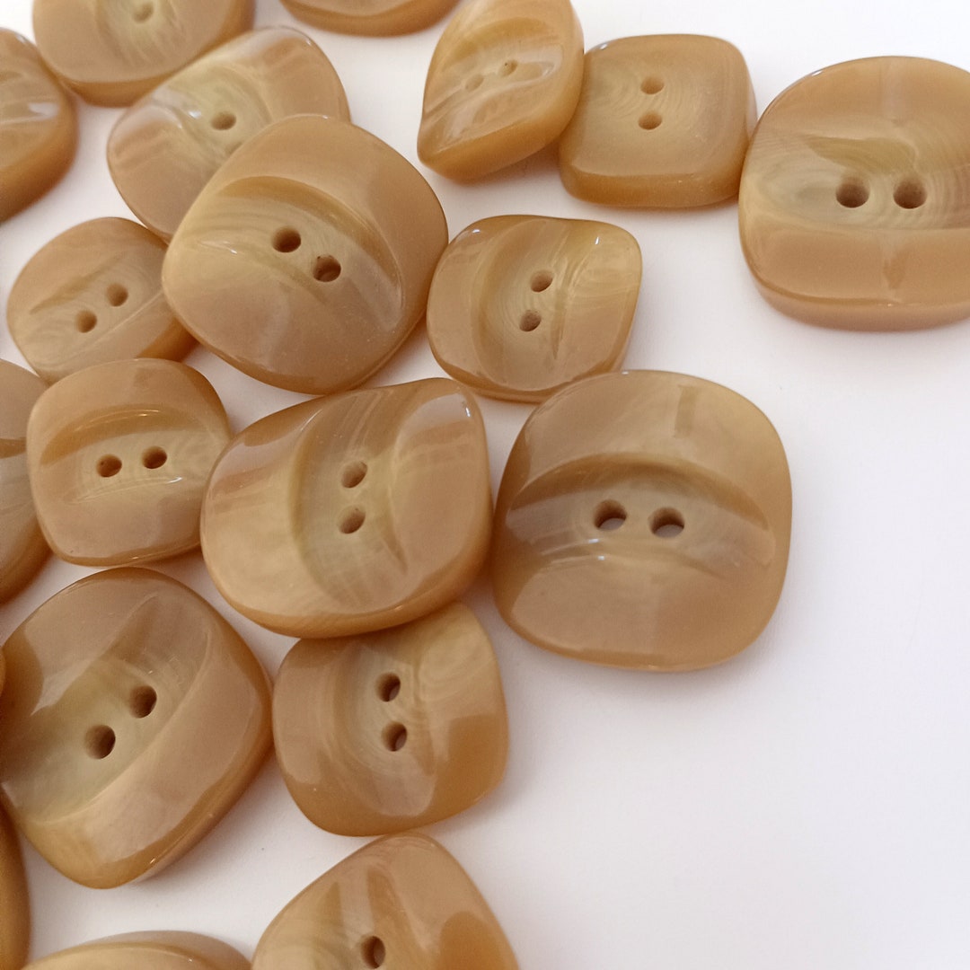 70s Flax Yellow Buttons, Coat Jacket Dress Buttons Made in Italy - Etsy
