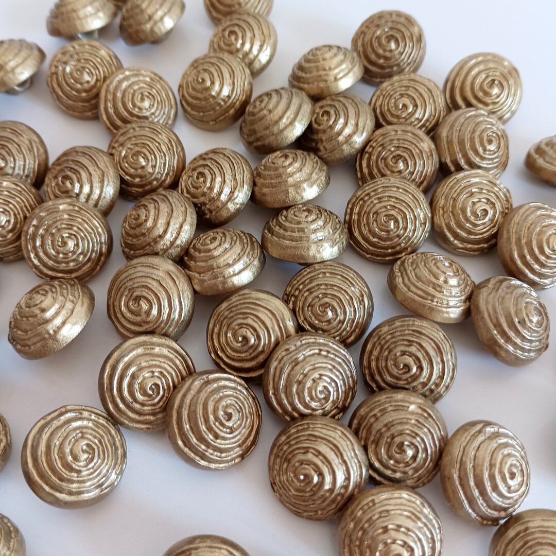 36 Gold Plastic Dome Buttons 15mm, Dress Buttons Made in Italy - Etsy