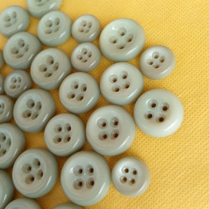 60s 70s Pale Green Buttons Coat Jacket Dress Buttons Made in - Etsy