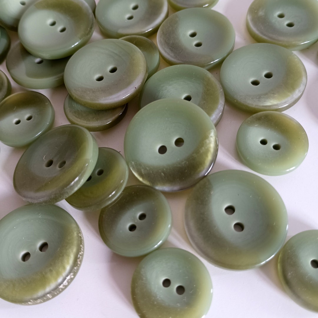 Light Green Buttons Pearly Shades Jacket Dress Buttons Made - Etsy