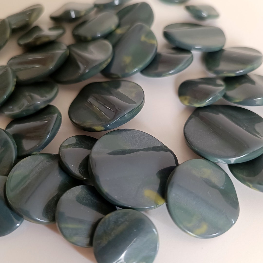 Blue Green Buttons Yellow Spots and Pearly Shades, Coat Jacket Dress ...