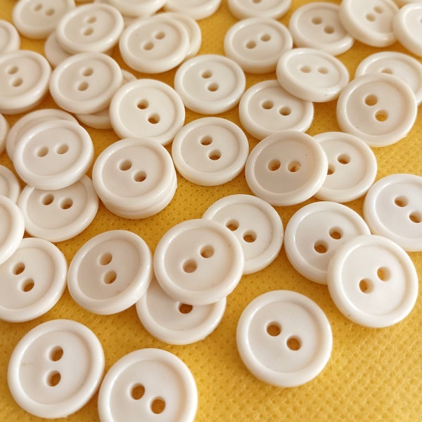 15mm White Baby Buttons - Etsy