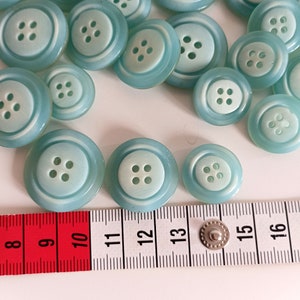 Light Blue Buttons With Shades, Coat Jacket Dress Buttons, Made in ...