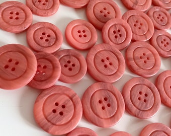 7 Shiny Green Buttons Four Holes, Coat Jacket Dress Buttons, Made in ...