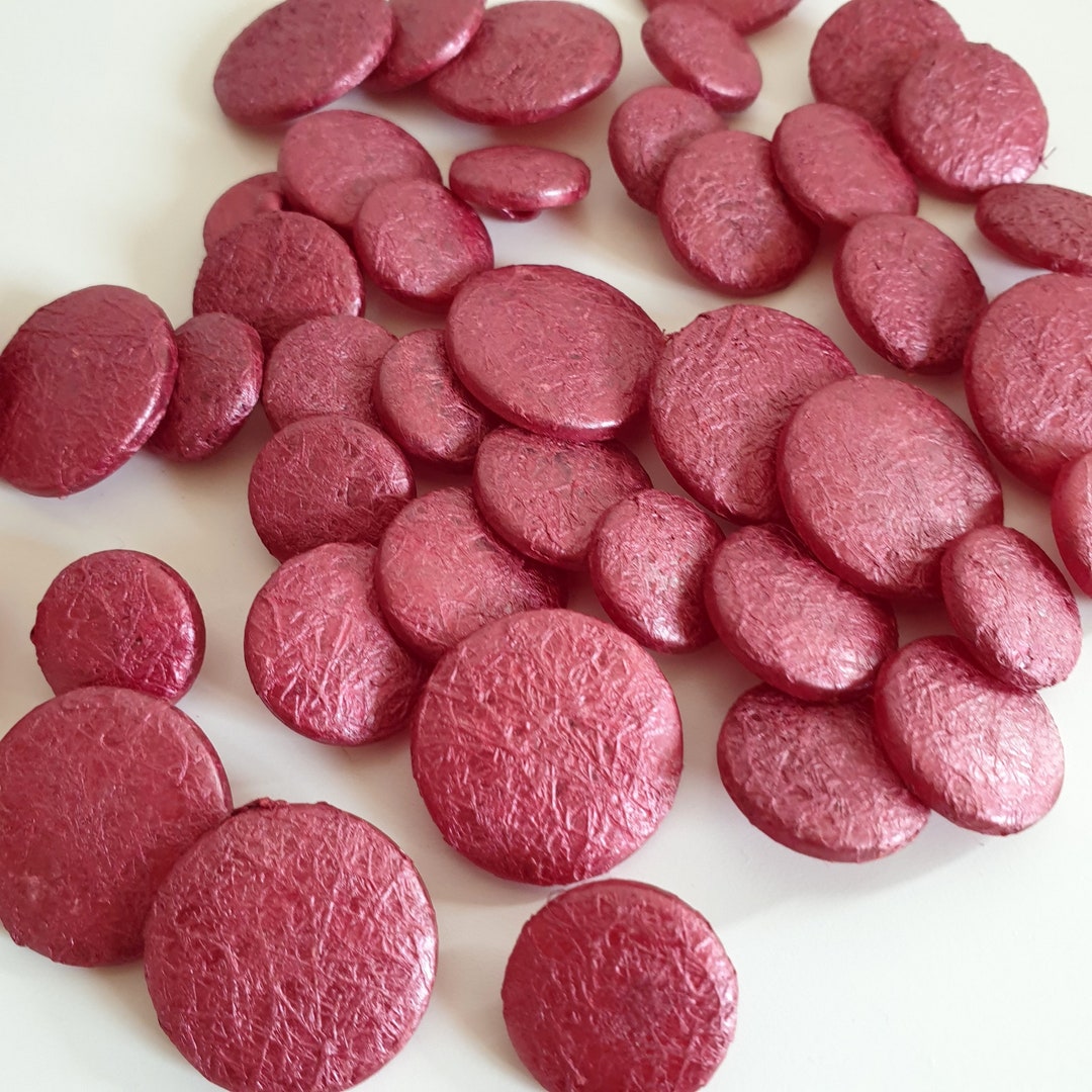 40 Raspberry Buttons, Dress Baby Buttons, Made in Italy High Fashion ...