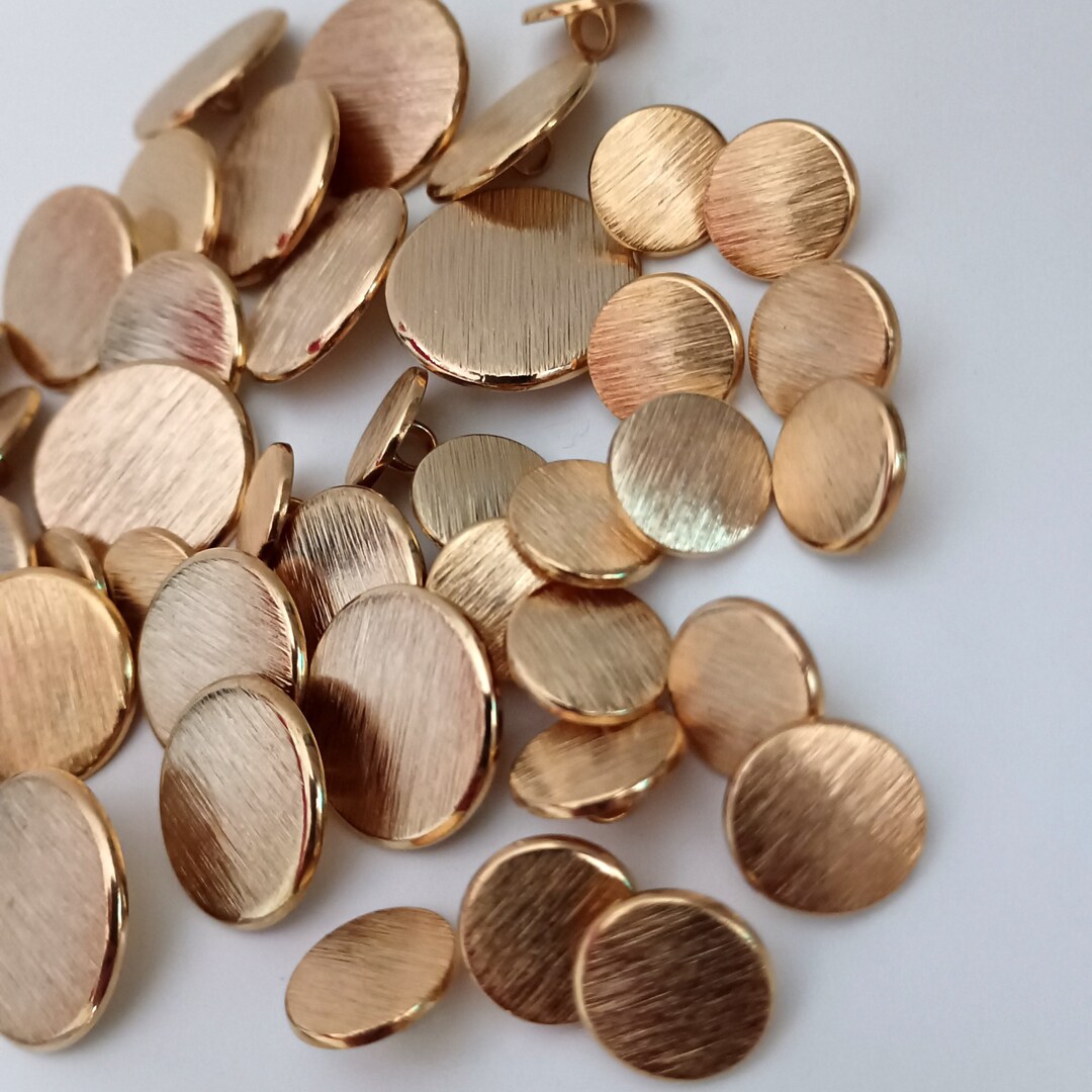 Gold Metal Knurled Buttons: 23mm/20mm/13mm - Italian High Fashion - Etsy