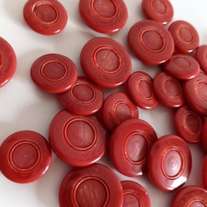 Brick Red Marbled Buttons, Jacket Dress Buttons, Made in Italy High Fashion Buttons - Etsy