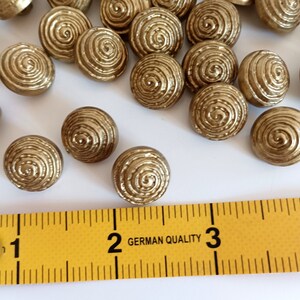 36 Gold Plastic Dome Buttons 15mm, Dress Buttons Made in Italy - Etsy