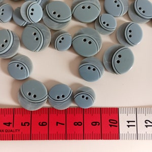 60 Light Blue Buttons, Dress Shirt Doll Baby Buttons, Made in Italy ...
