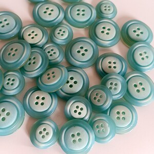 Light Blue Buttons With Shades, Coat Jacket Dress Buttons, Made in ...